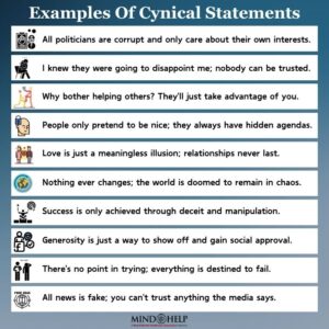 Cynicism - 9 Characteristics, Causes, Mental Health Impact